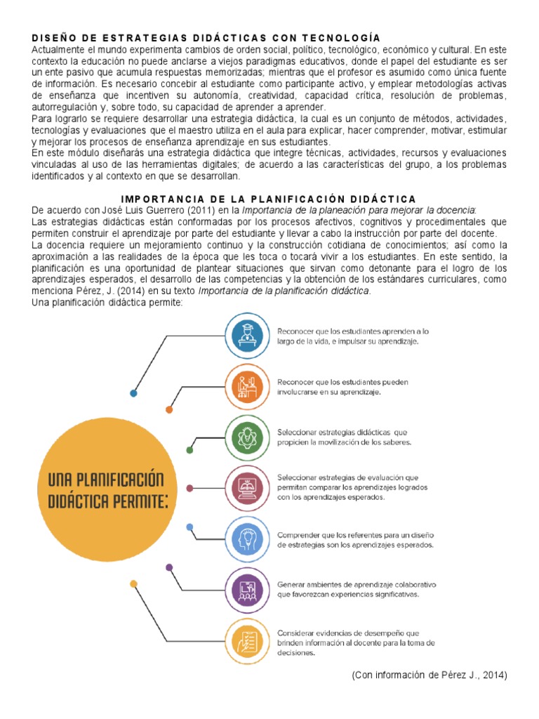Diseño de Estrategias Didácticas Con Tecnología | PDF