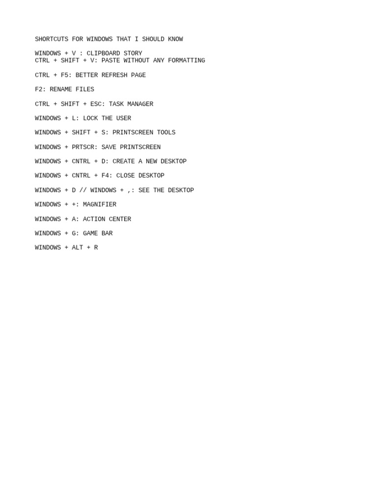 Shortcut | PDF | Computers
