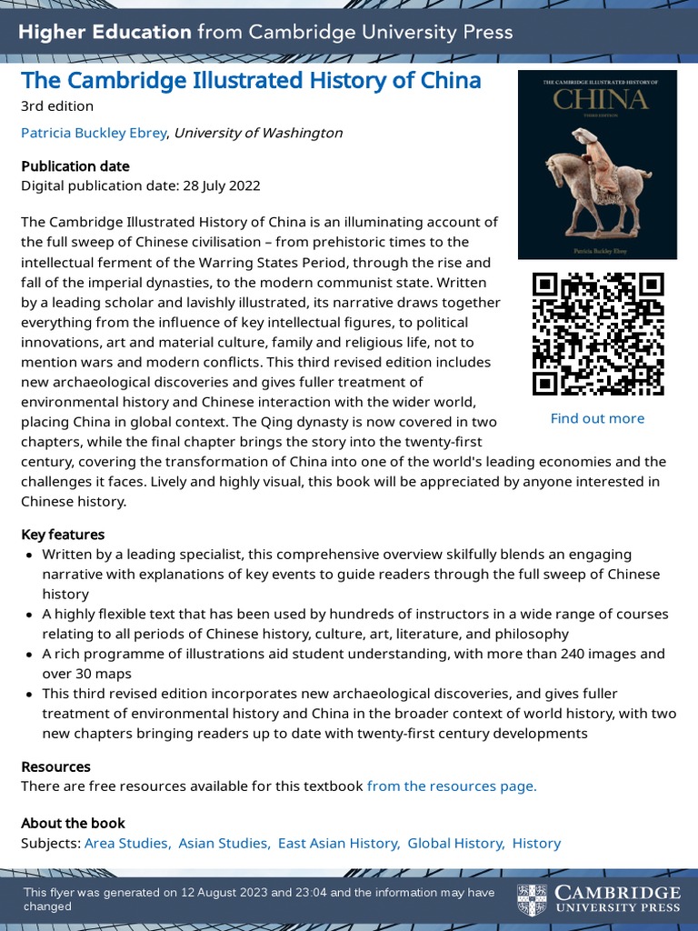 The Cambridge Illustrated History of China | PDF