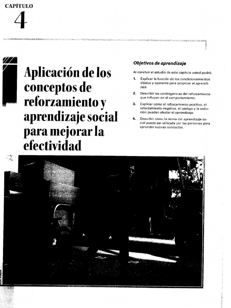 Cap 4 COMP ORGANIZACIONAL Aplicacion de Los Conceptos de Reforzamiento ...