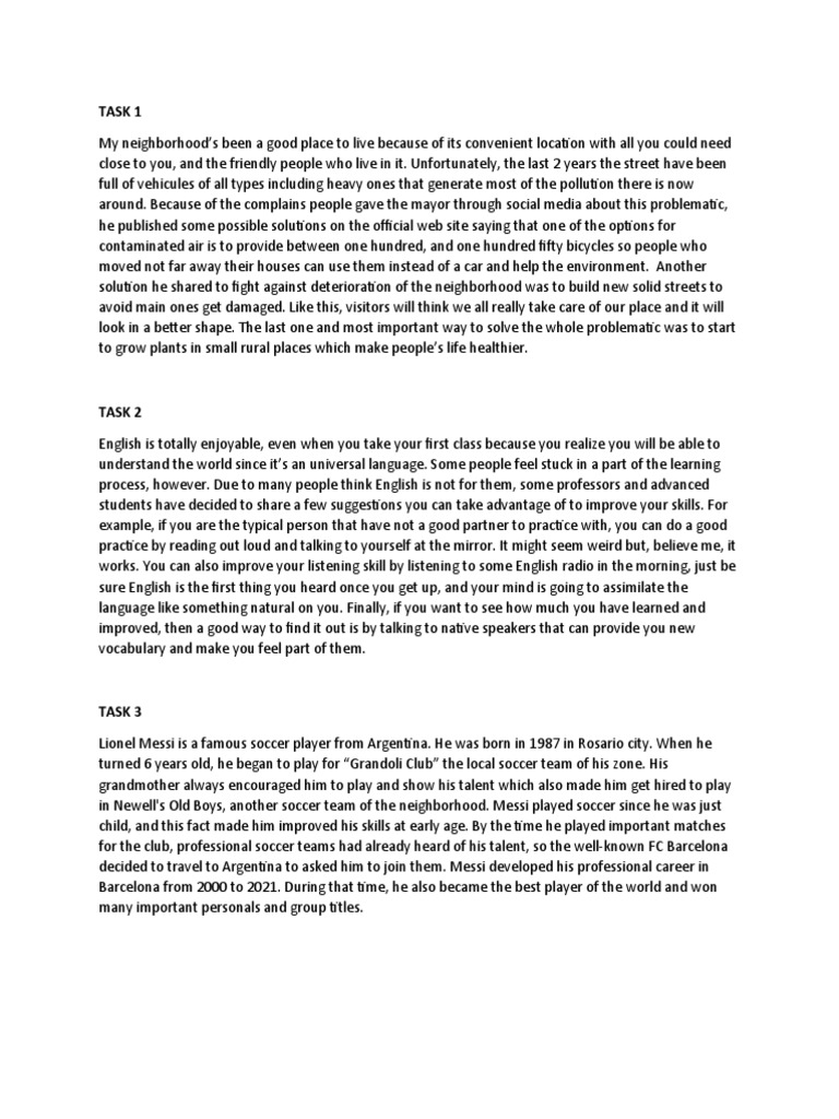 ENG - B1 - DELIVERY TASK 5 To 8 | PDF