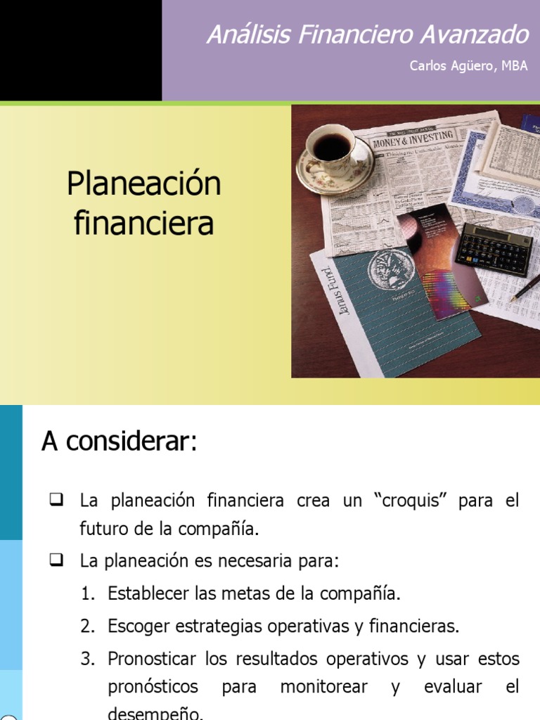 Sesion 8 Planeación Financiera | PDF