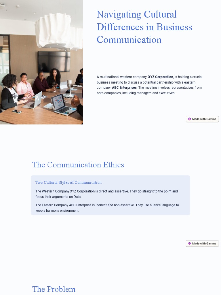 Navigating Cultural Differences in Business Communication | PDF