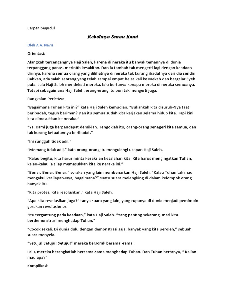 Teks Cerpen | PDF | Dewasa Muda