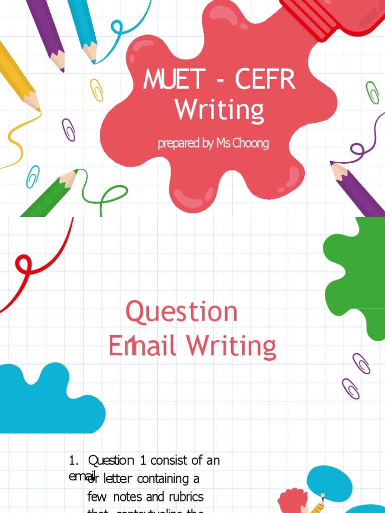 MUET CEFR Writing Email Letter 2 PDF | PDF