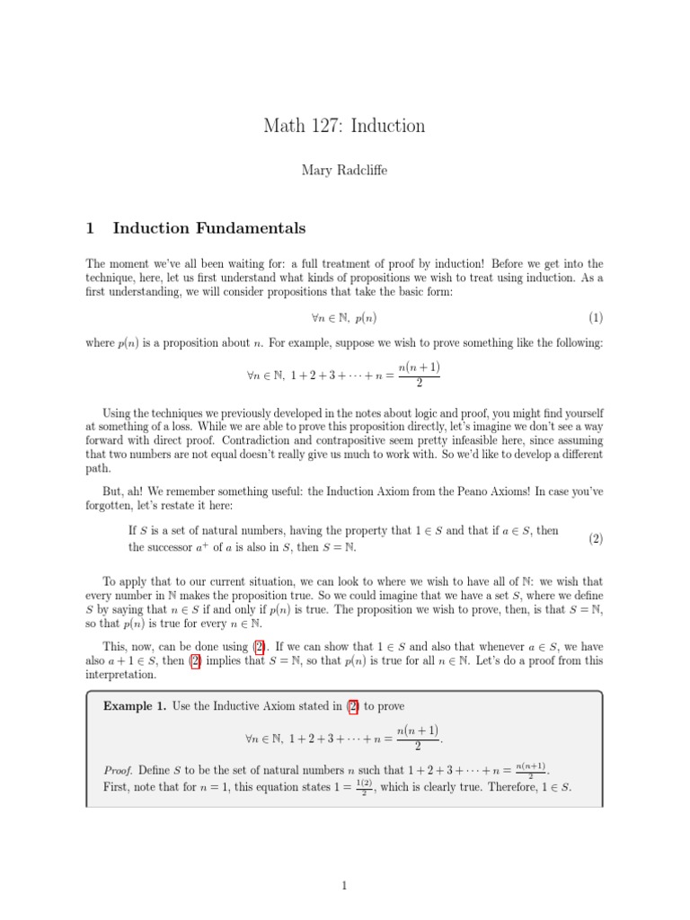 Induction | PDF | Mathematical Proof | Theorem Induction | PDF | Mathematical Proof | Theorem