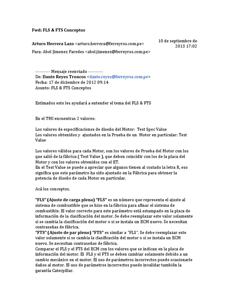Concepto Del FTS y FLS Por Correo | PDF