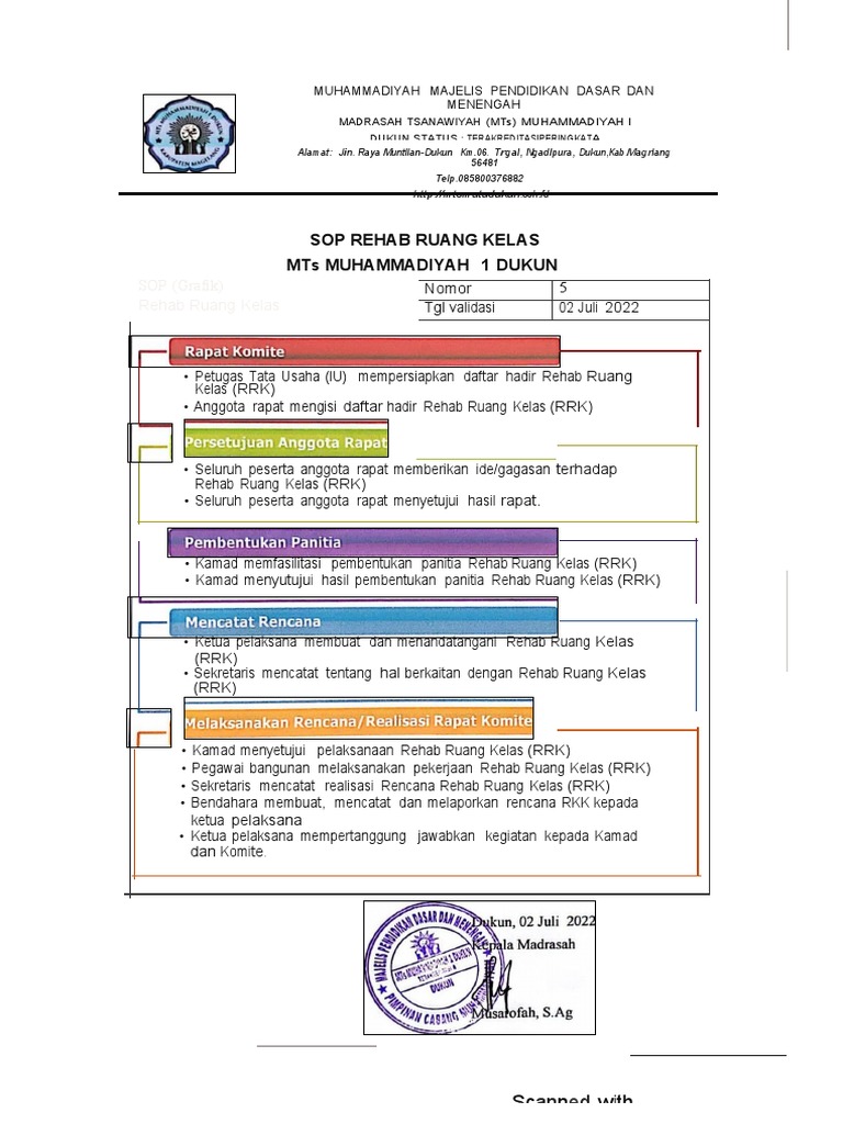 46.panduan SOP Pengeloaan Sarpras | PDF