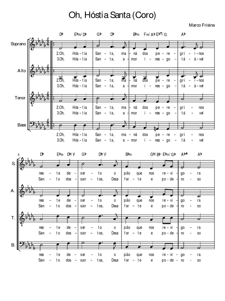 Oh Hóstia Santa - Frisina Coro | PDF