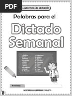Dictado Semanal de Palabras para Niños | PDF