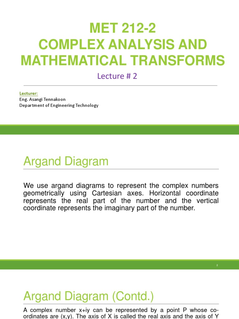 2 Argand Diagram | PDF | Cartesian Coordinate System | Complex Number