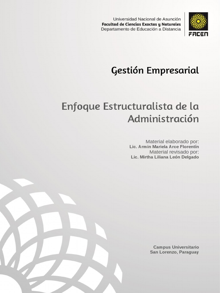 Enfoque Estructuralista de La Administración | PDF | Burocracia | Naturaleza