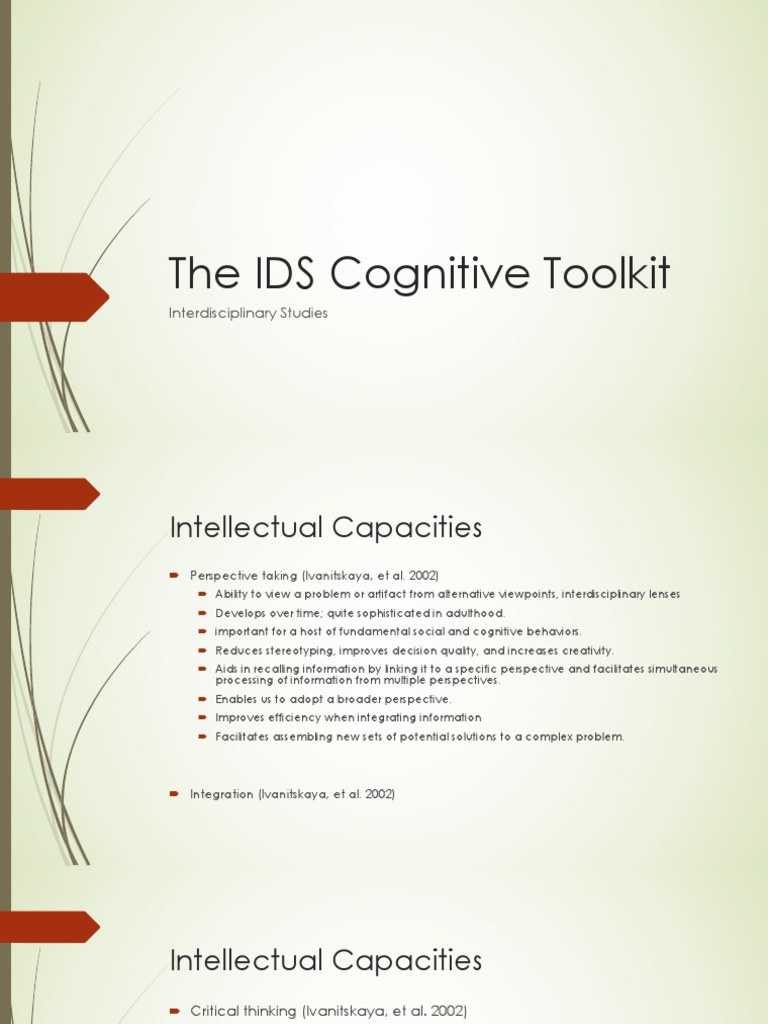 Cognitive Toolkit For Interdisciplinary Empathy Pdf Career Growth