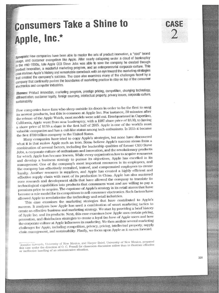 Apple Case Study | PDF