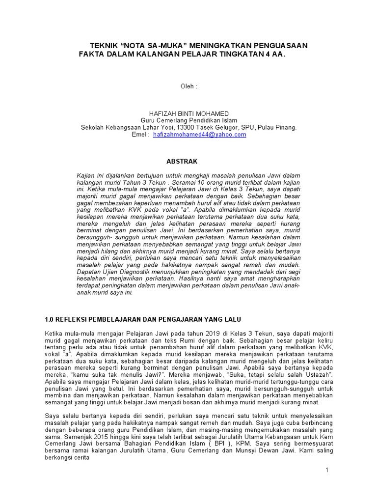 Kajian Tindakan | PDF