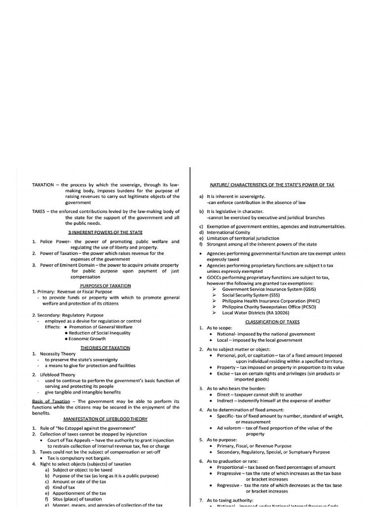 Summary Chapters 12 Income Taxation - Compress | PDF