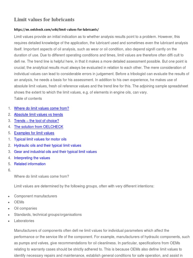 Examples For Limit Values | PDF