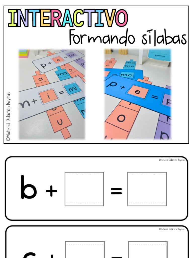 Interactivo Formando Silabas | PDF | Crecimiento personal y profesional