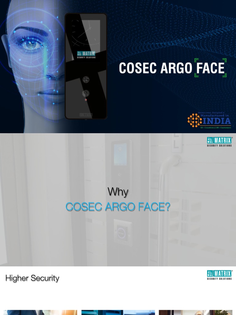 COSEC ARGO FACE Overview and Benefits | PDF
