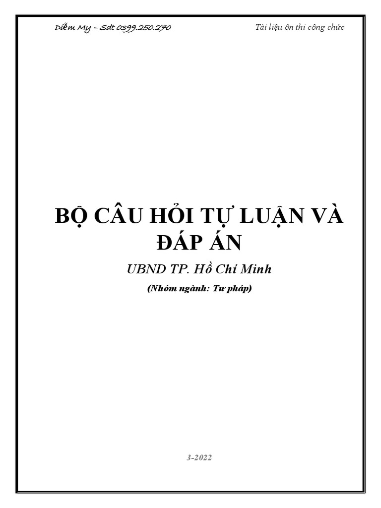 Bo Cau Hoi | PDF
