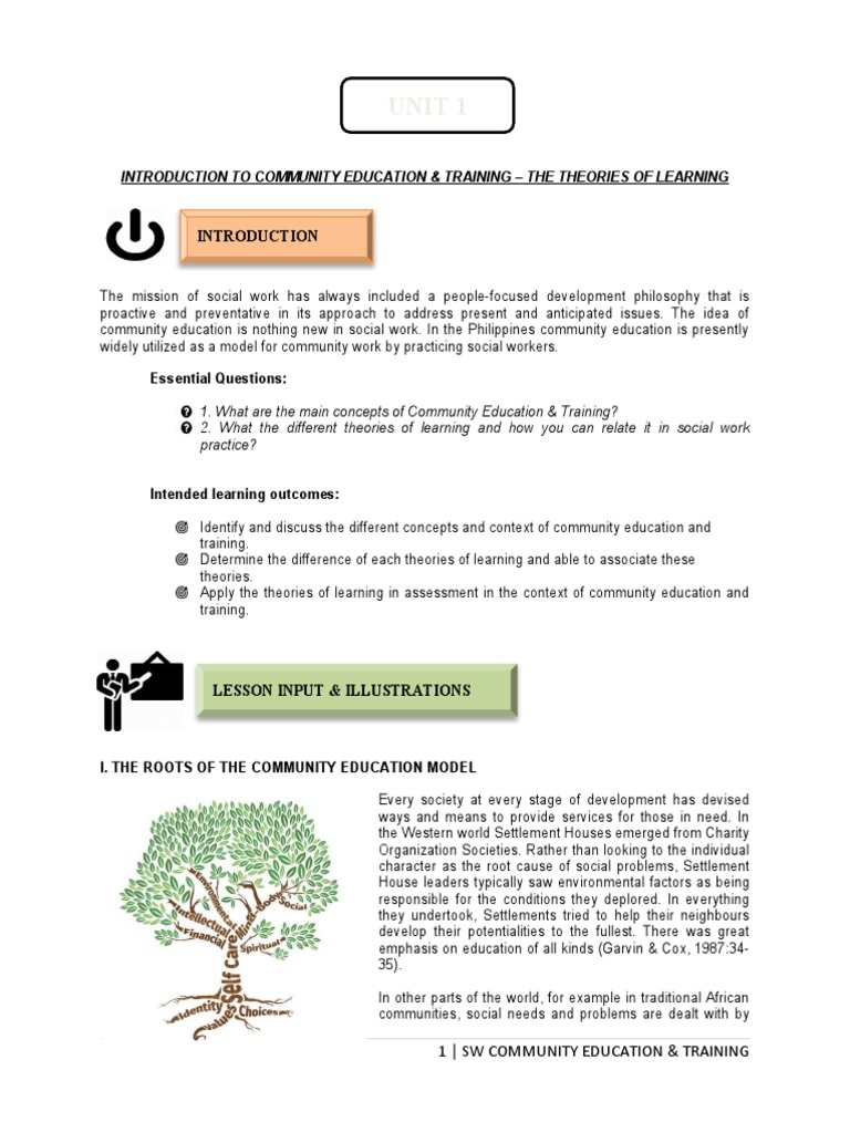 Module 1 - Introduction To Community Education | PDF