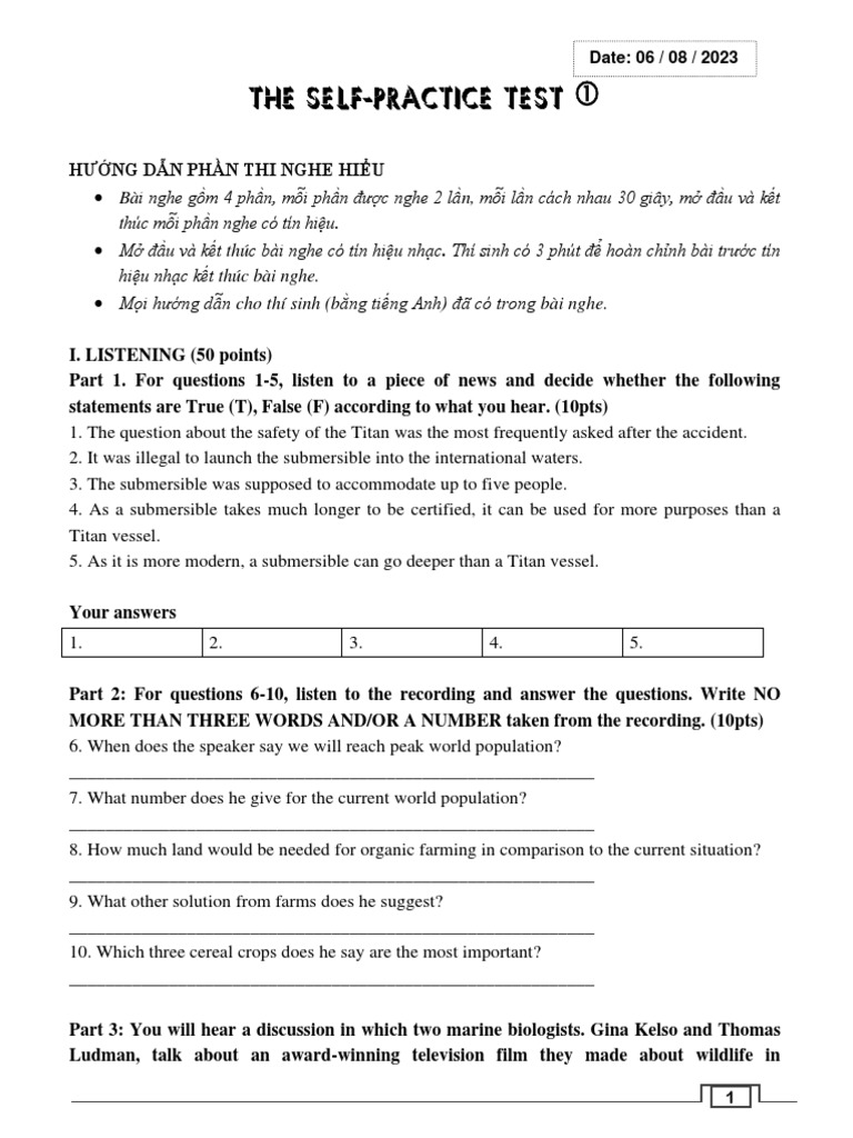 2023-08-06 - Self-Practice 1 | PDF