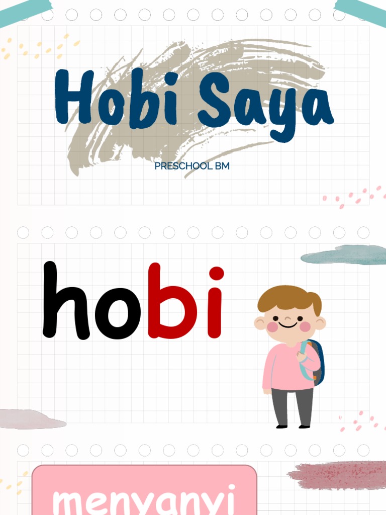 Preschool BM - Hobi Saya (Baca) | PDF