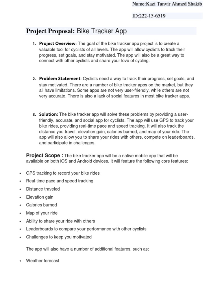 Project Proposal 1 | PDF