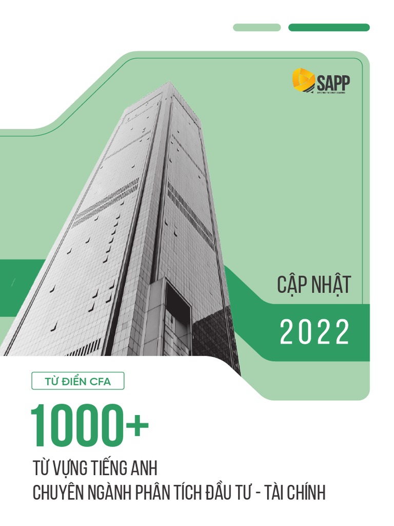 (SAPP Academy) Tổng Hợp Từ Điển 10 Môn Trong CFA | PDF