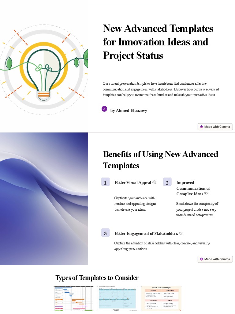 New-Advanced-Templates-for-Innovation-Ideas-and-Project-Status | PDF ...