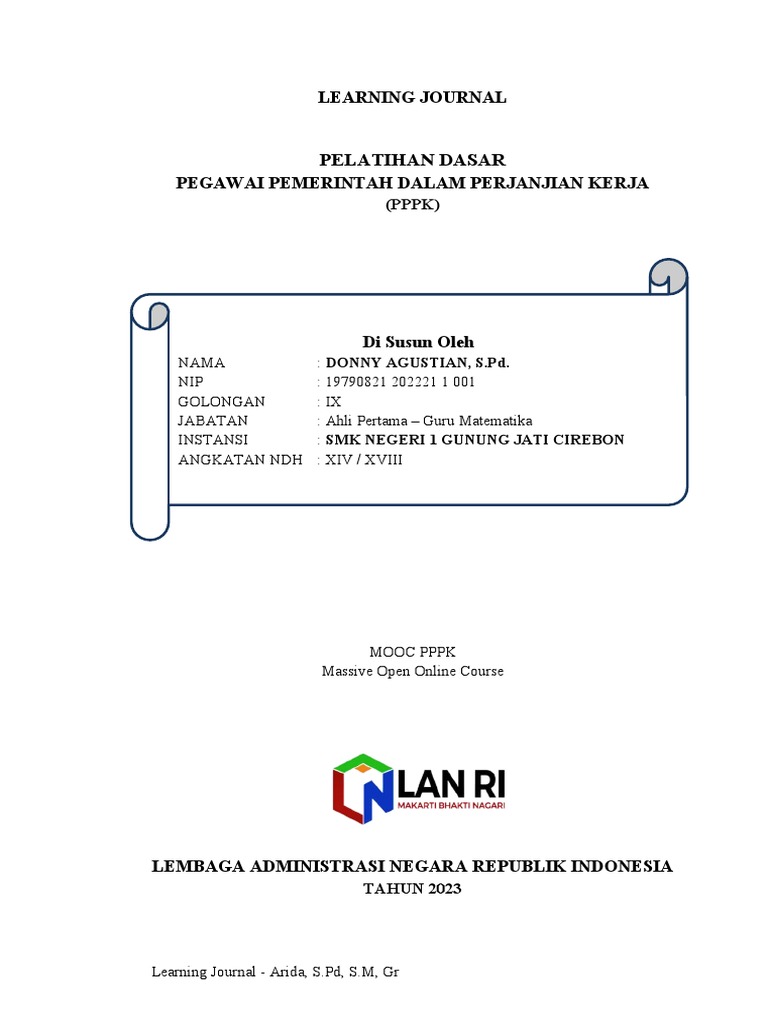 Learning Journal Donny Agustian | PDF