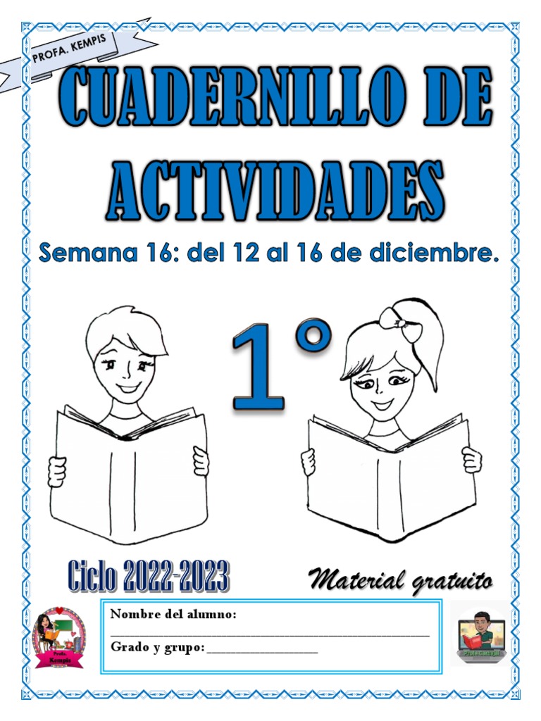 1° S16 Cuadernillo de actividades Profa Kempis | PDF