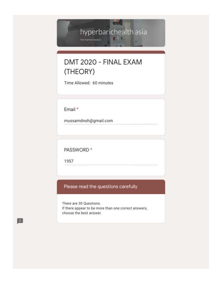 DMT 2020 Final Exam Questions | PDF