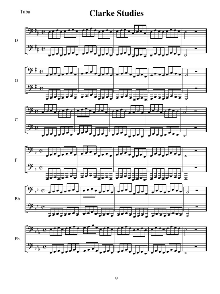 Tuba Clarke Studies | PDF