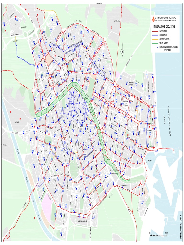 Plano Carril Bici Valencia 2023 | PDF