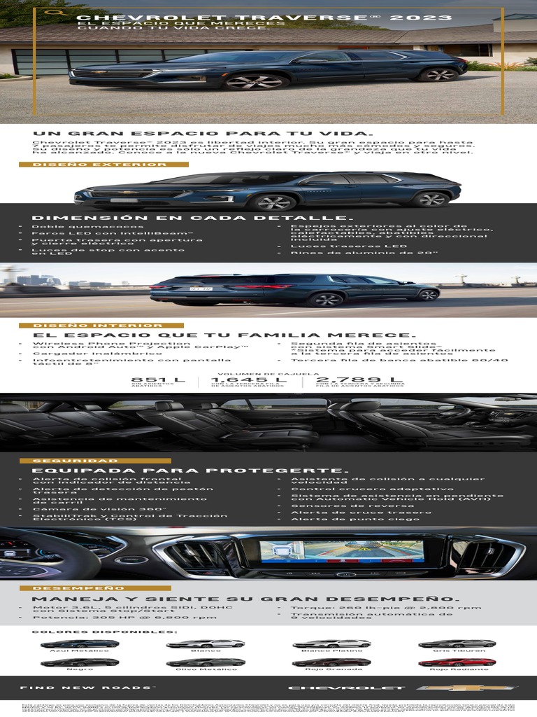 2023 Traverse Catalogo | PDF