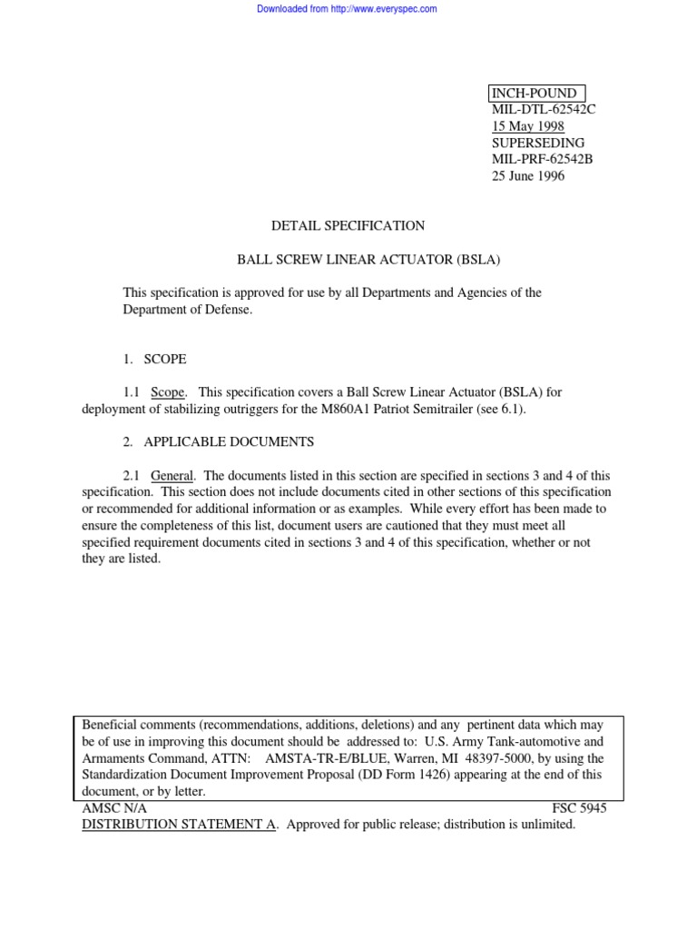 Mil DTL 62542C | PDF | Reliability Engineering | Verification And Validation