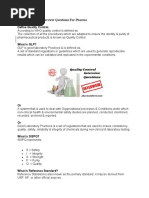 Ipqa Related Question | PDF | Tablet (Pharmacy) | Verification And ...