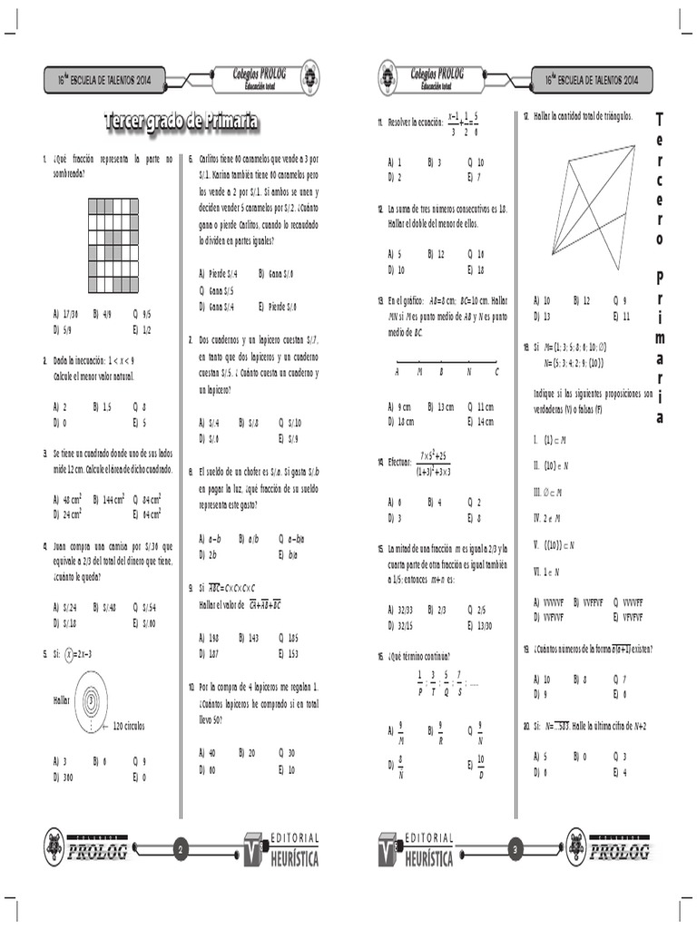 P - 3ro Grado Primaria - IMPOST | PDF