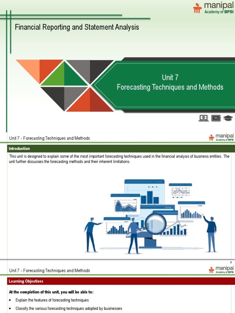 FRSA - Unit 7 - Forecasting Techniques and Methods | PDF | Forecasting | Time Series