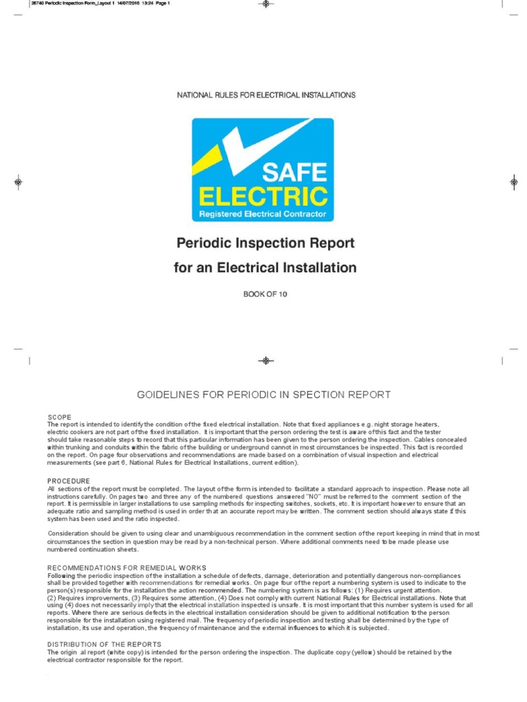 Periodic-Inspection-Report-Sample WW | PDF | Technology & Engineering