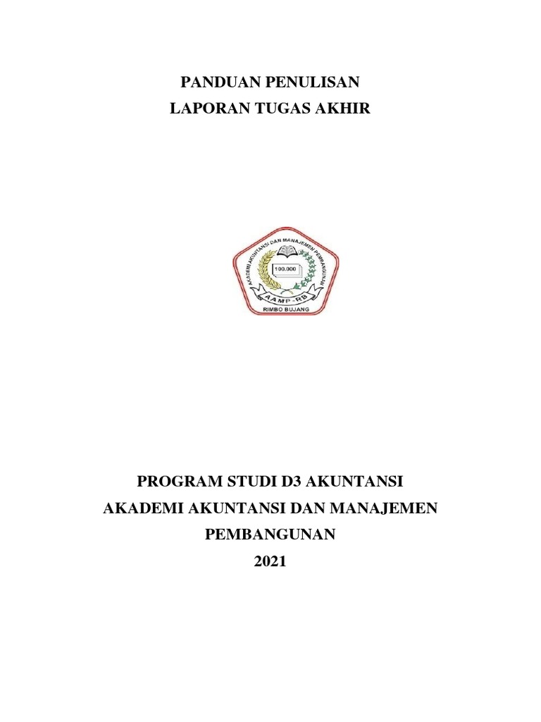 Panduan Penulisan Lta | PDF