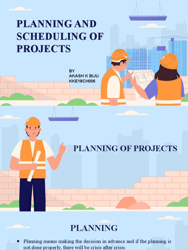 Planning and Scheduling of Projects | PDF | Pipe (Fluid Conveyance ...