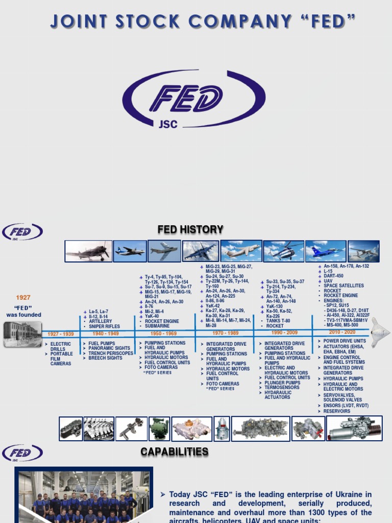 Presentation JSC FED - General | PDF | Actuator | Pump