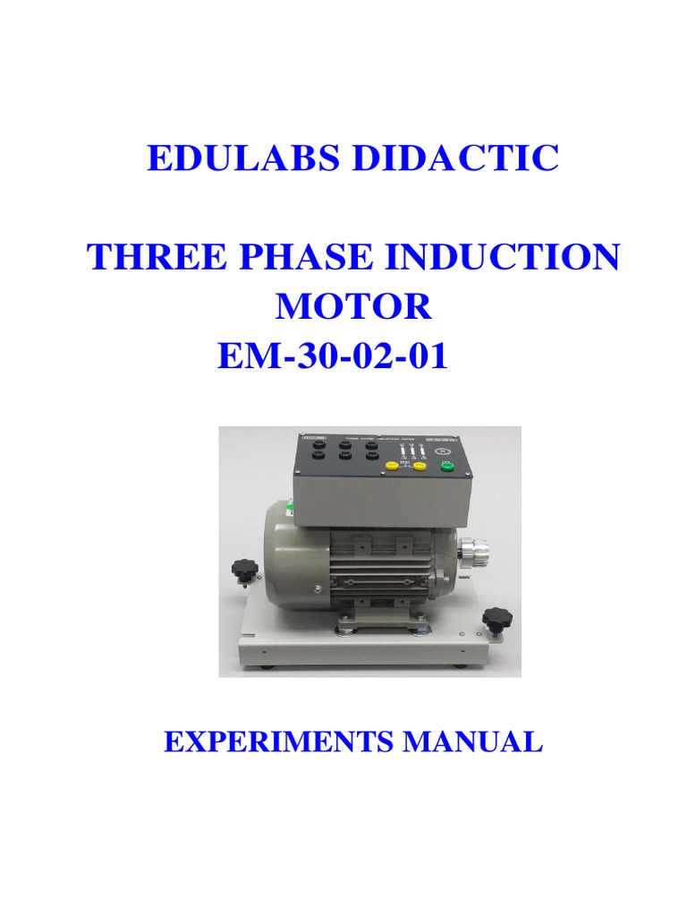 Induction Motor Training Guide | PDF | Electric Motor | Electrical Components
