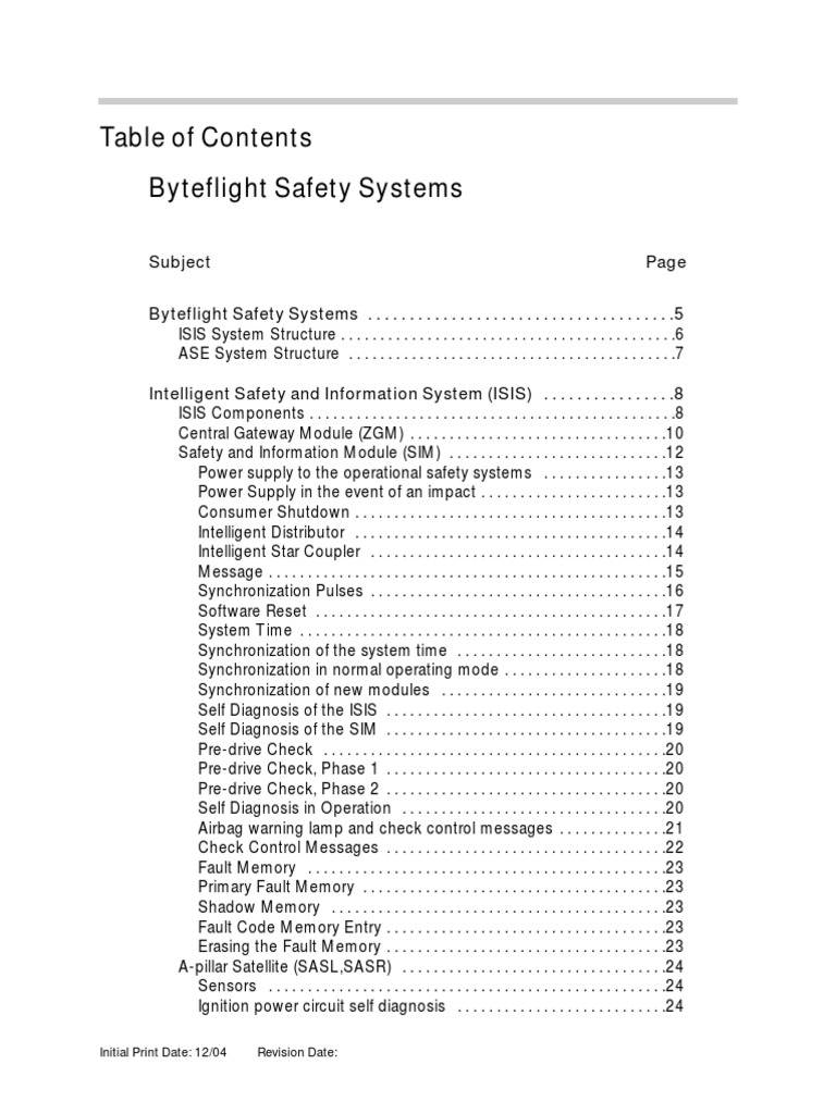 03 - Byteflight Safety Systems | PDF