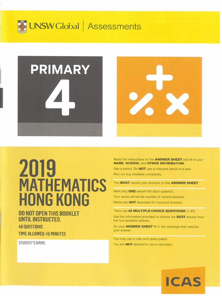 2019 Math Eng P4 | PDF