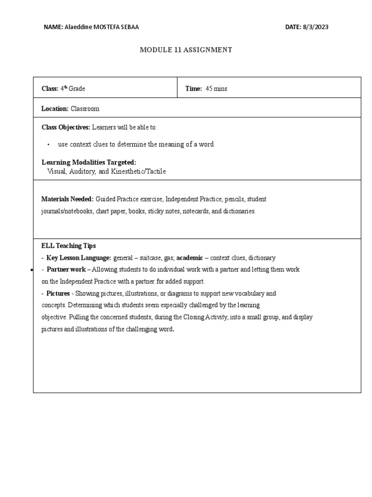M11 Assignment | PDF