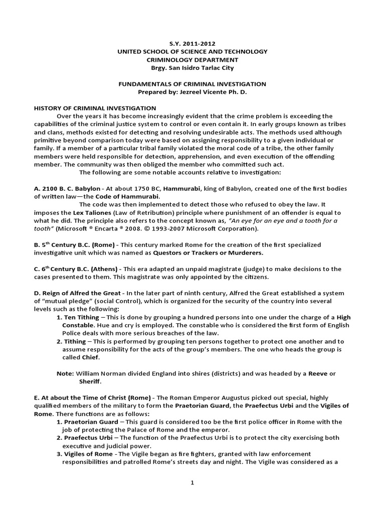 Fundamentals of Criminal Investigation Final | PDF | Miranda Warning ... Fundamentals of Criminal Investigation Final | PDF | Miranda Warning ...