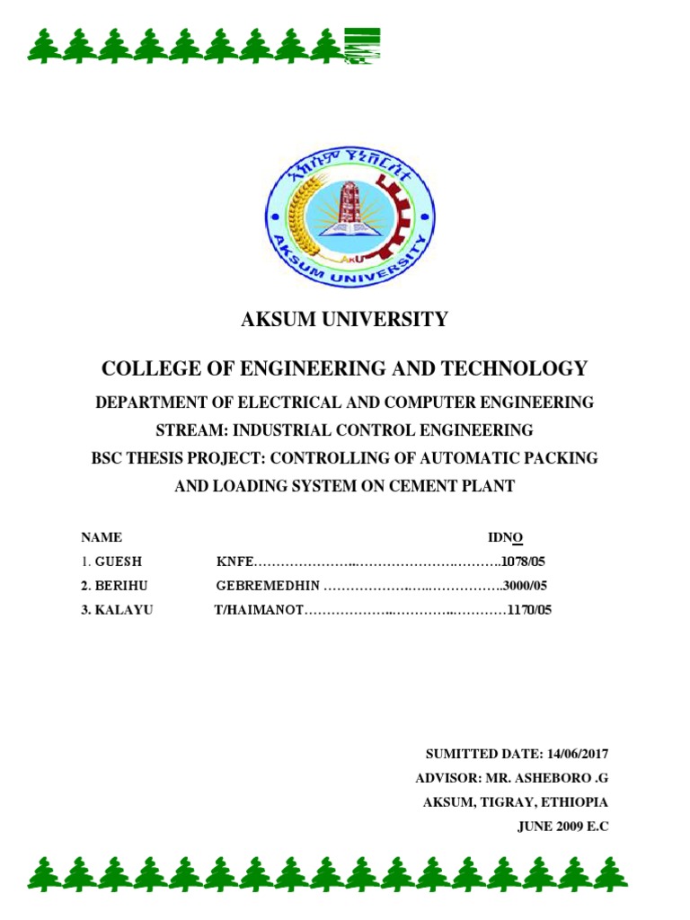 Controlling of Automatic Packing and Loading System On Cement Plant | PDF | Programmable Logic ...